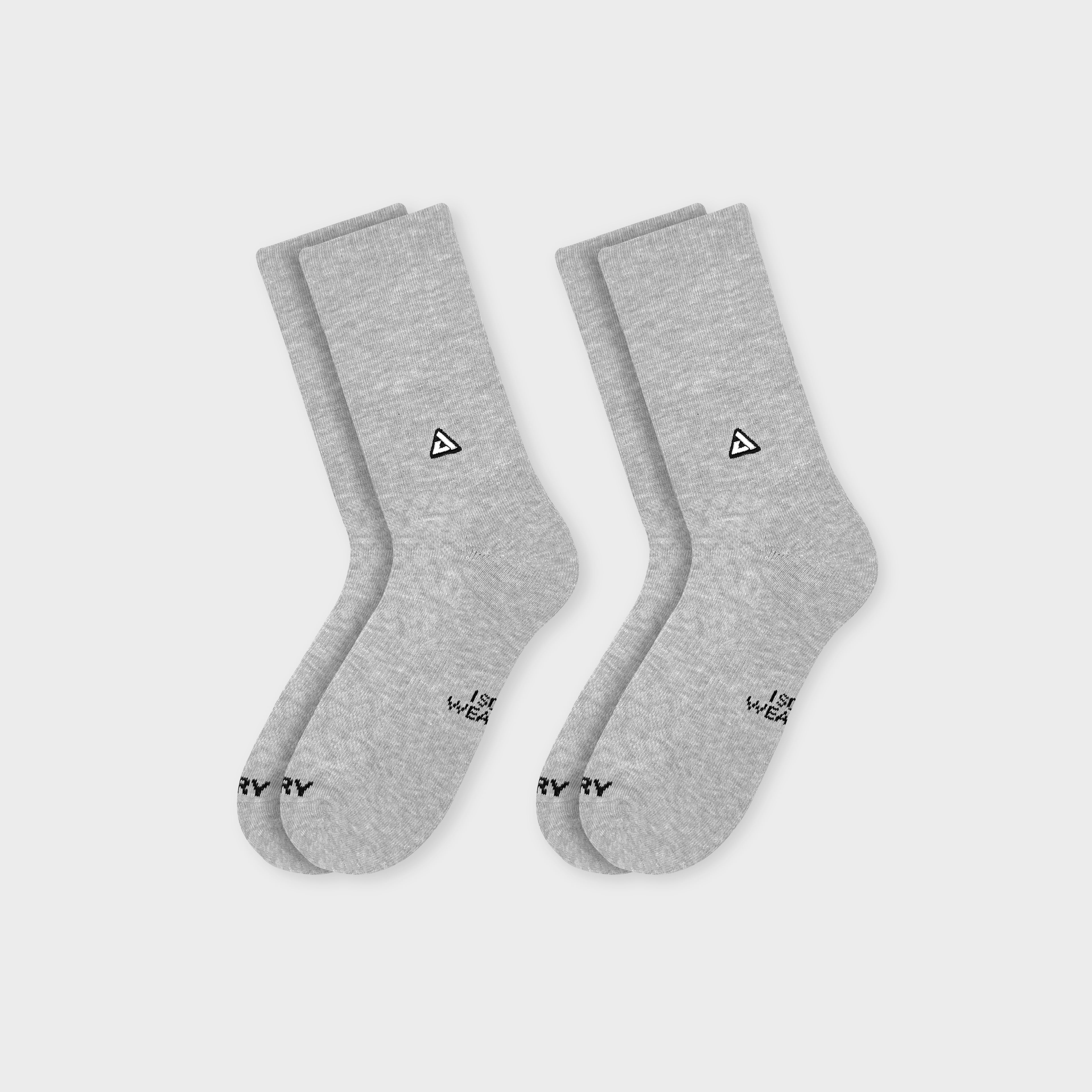 APTHCRY 3.0 Crew Socks - Gray (2 pack)